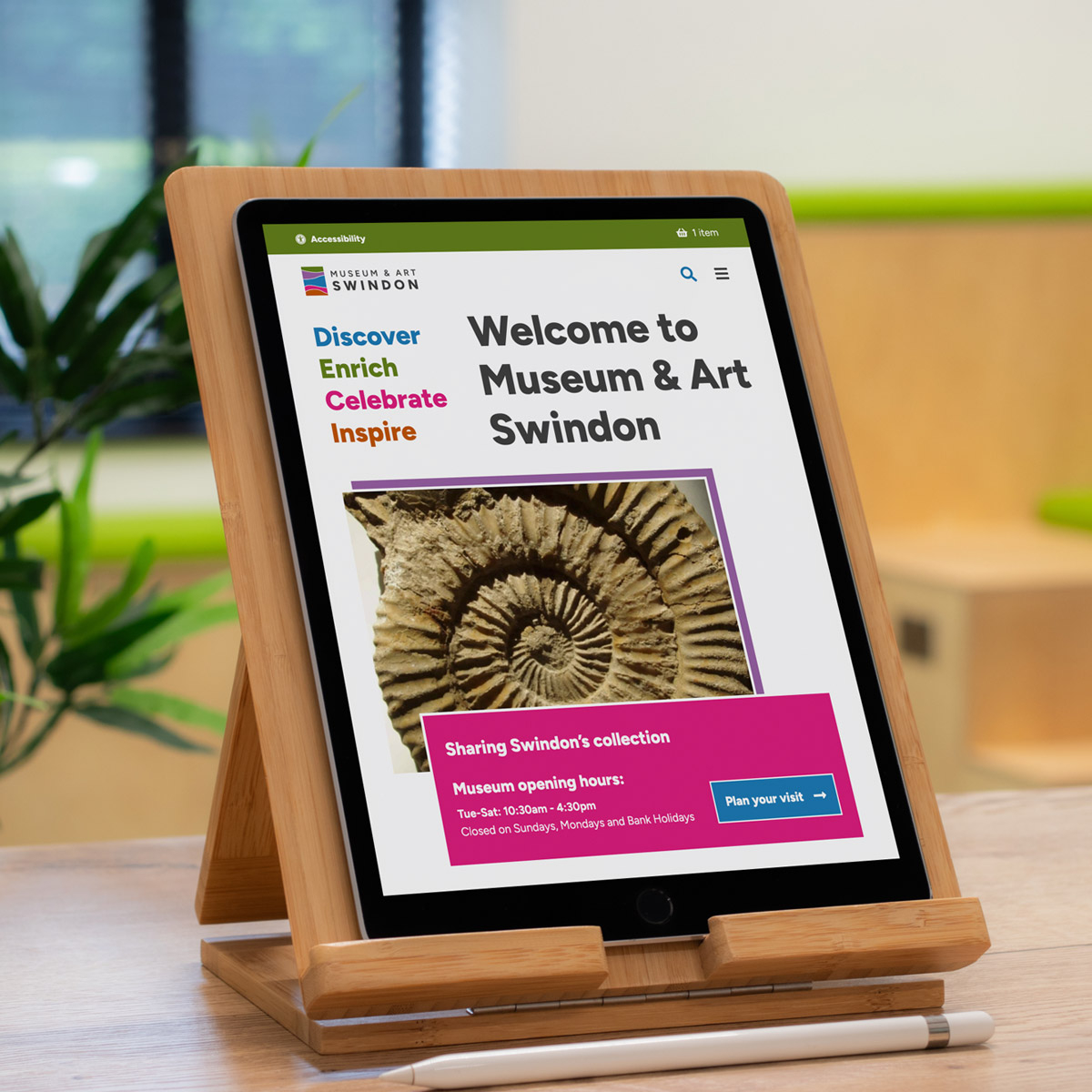 Brand identity and website design for Museum & Art Swindon