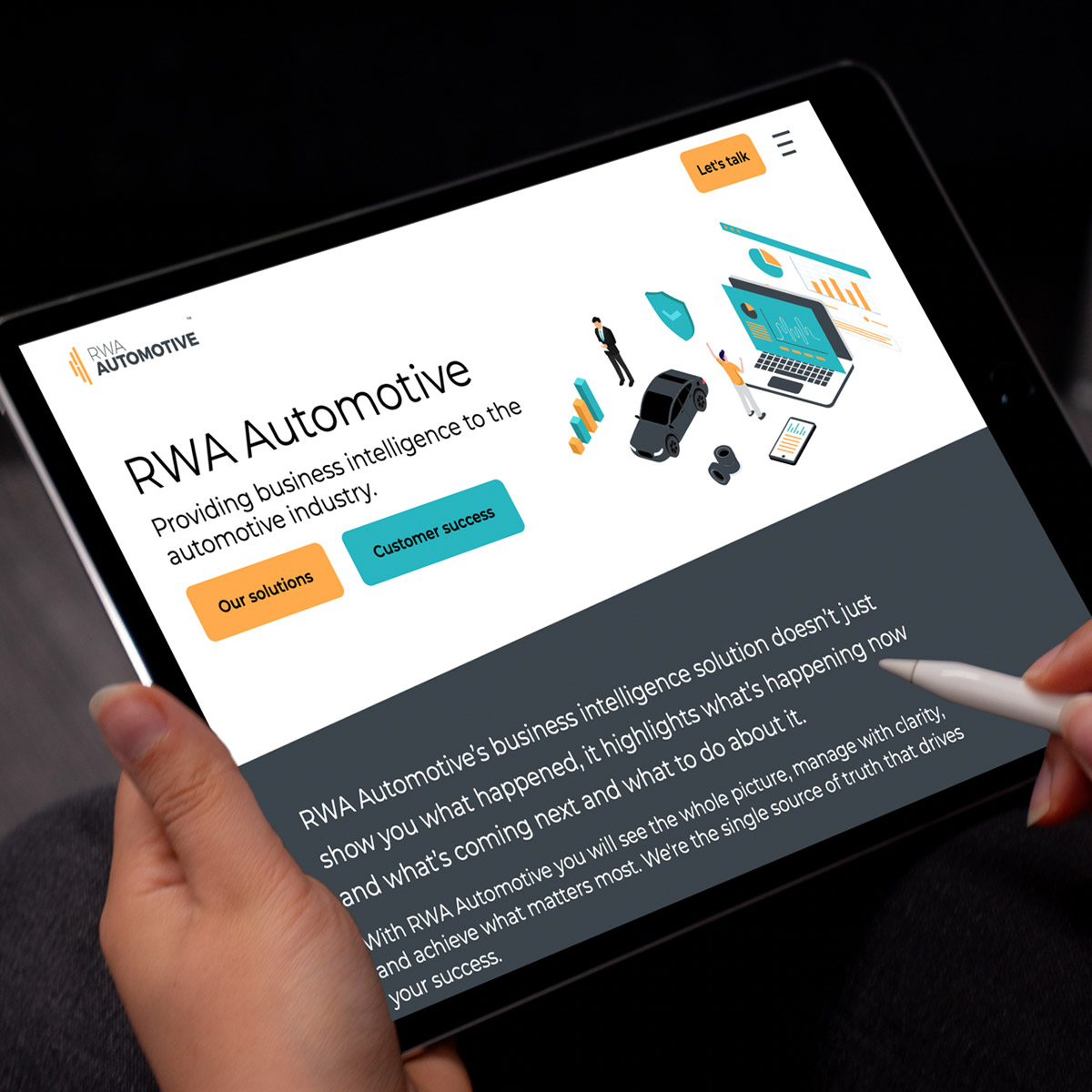 Multi-brand website design for Real World Analytics