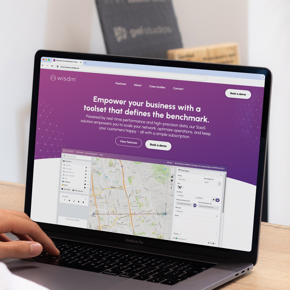 Brand identity and website design for WISDM
